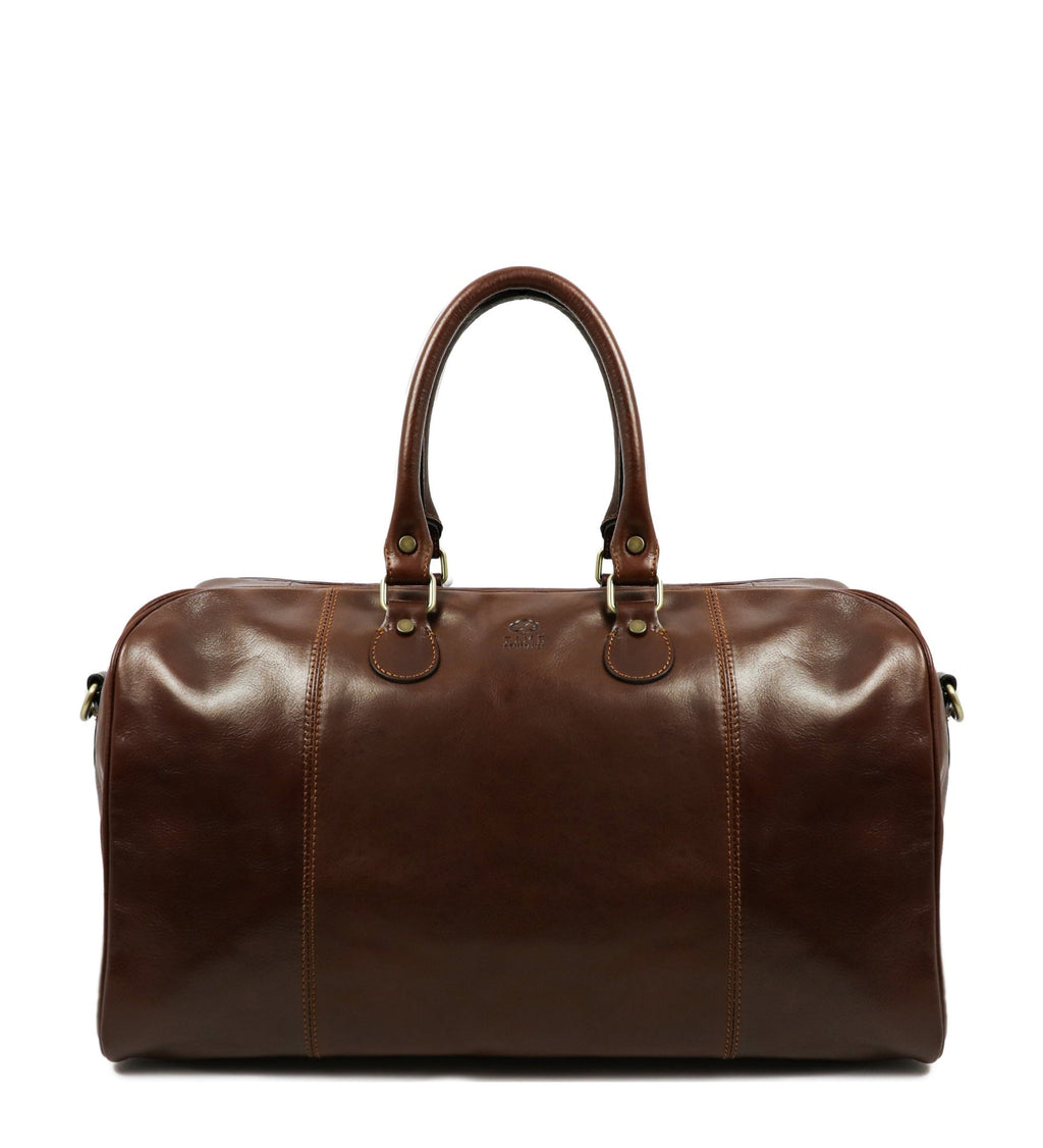 Leather Duffel Bag Weekender Bag - The Count of Monte Cristo ...